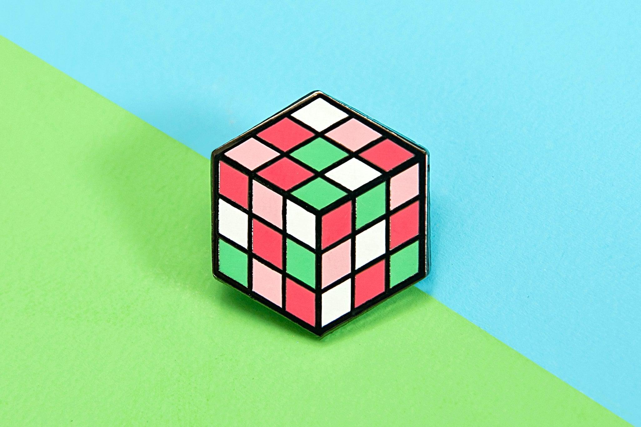 Abrosexual Flag - Rubik's Cube Pin | Proud Zebra