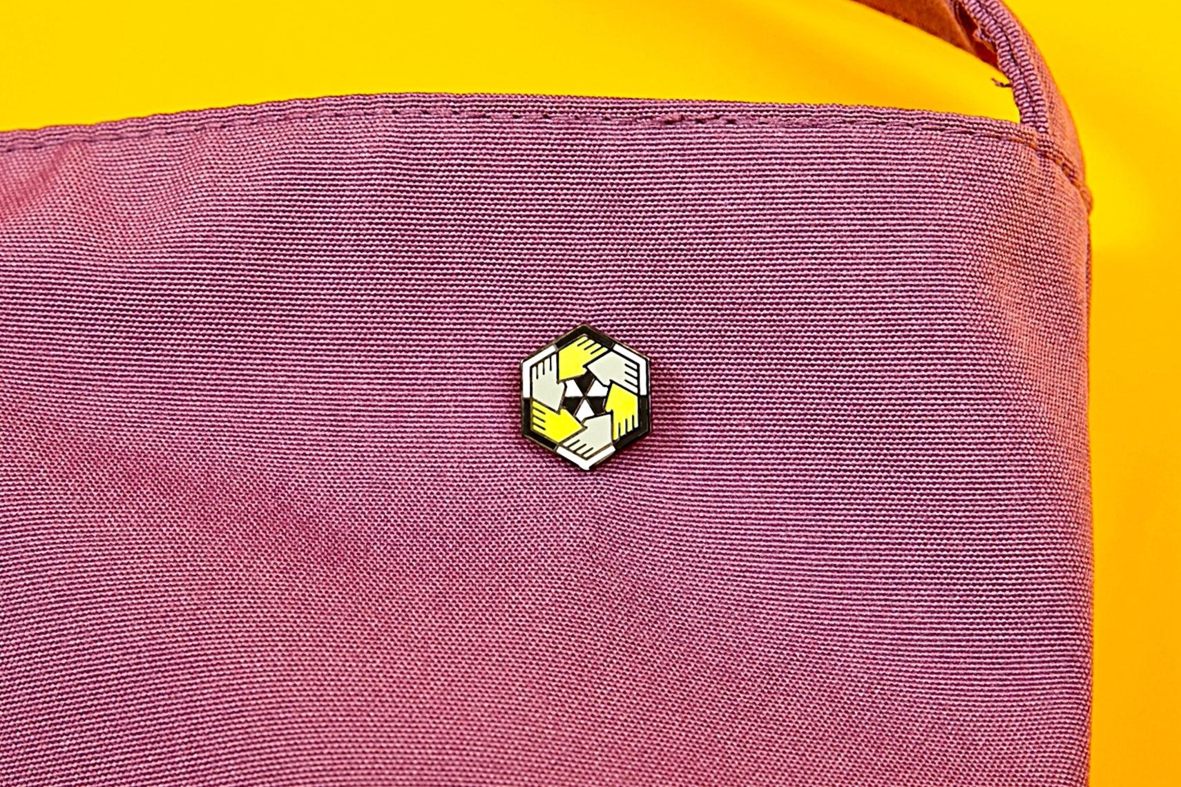 Agender Flag - Community Cube Pin | Proud Zebra