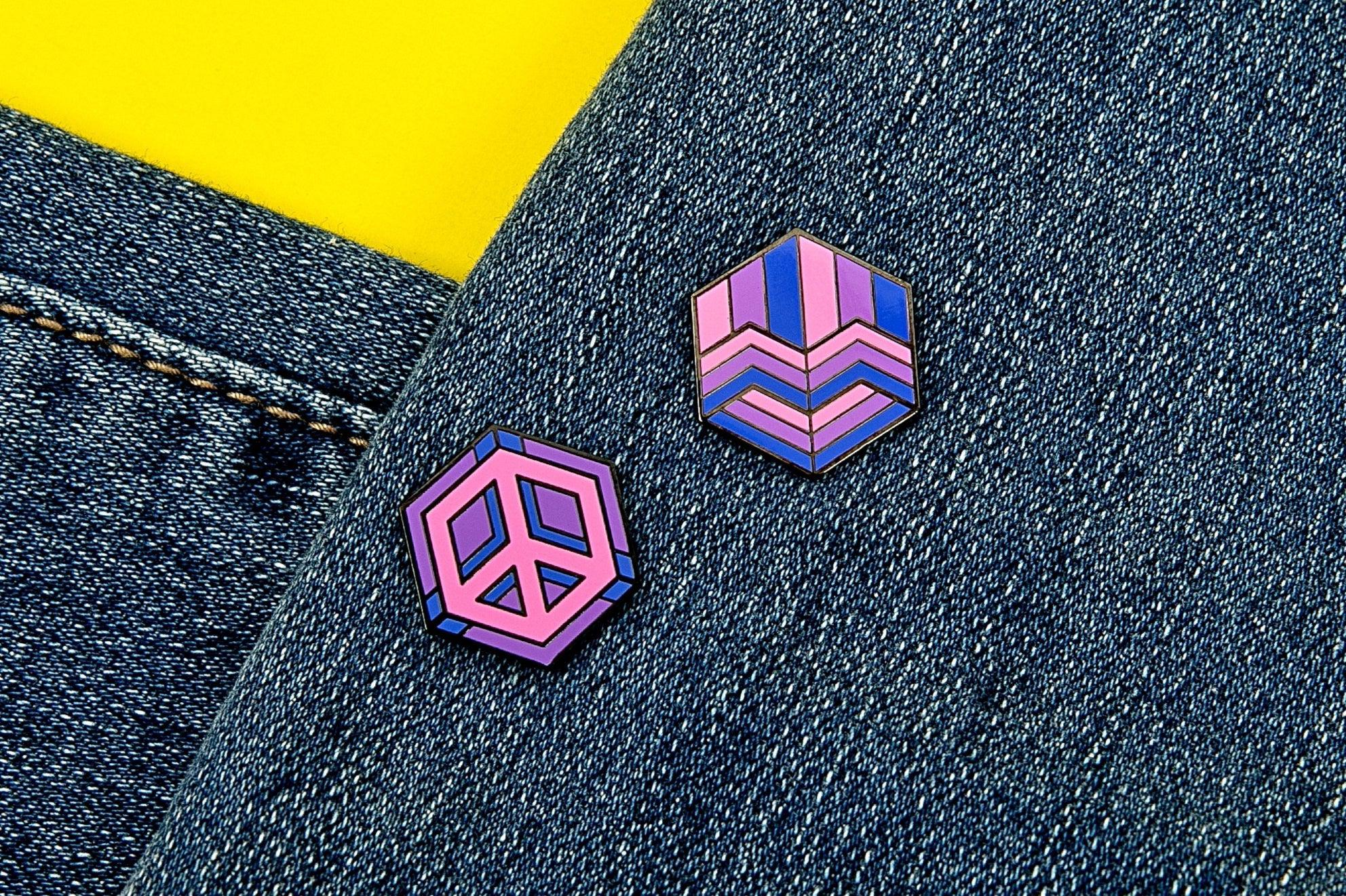 Bisexual Flag - 3rd Edition Pins [Set] | Proud Zebra