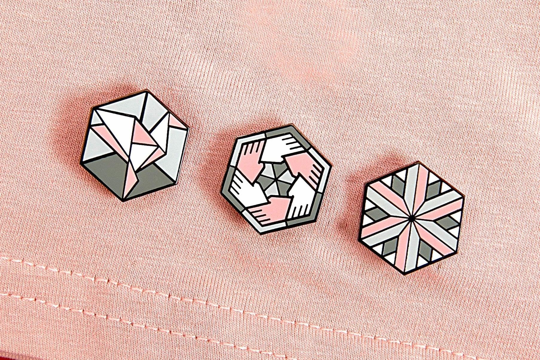 Demigirl Flag - 2nd Edition Pins [Set] | Proud Zebra