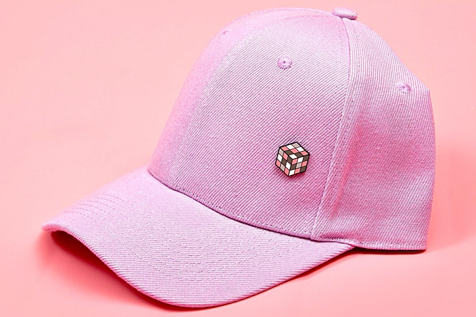 Demigirl Flag - Rubik's Cube Pin | Proud Zebra