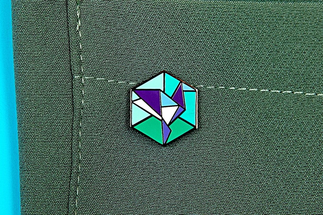 Gay MLM Flag - Freedom Cube Pin | Proud Zebra