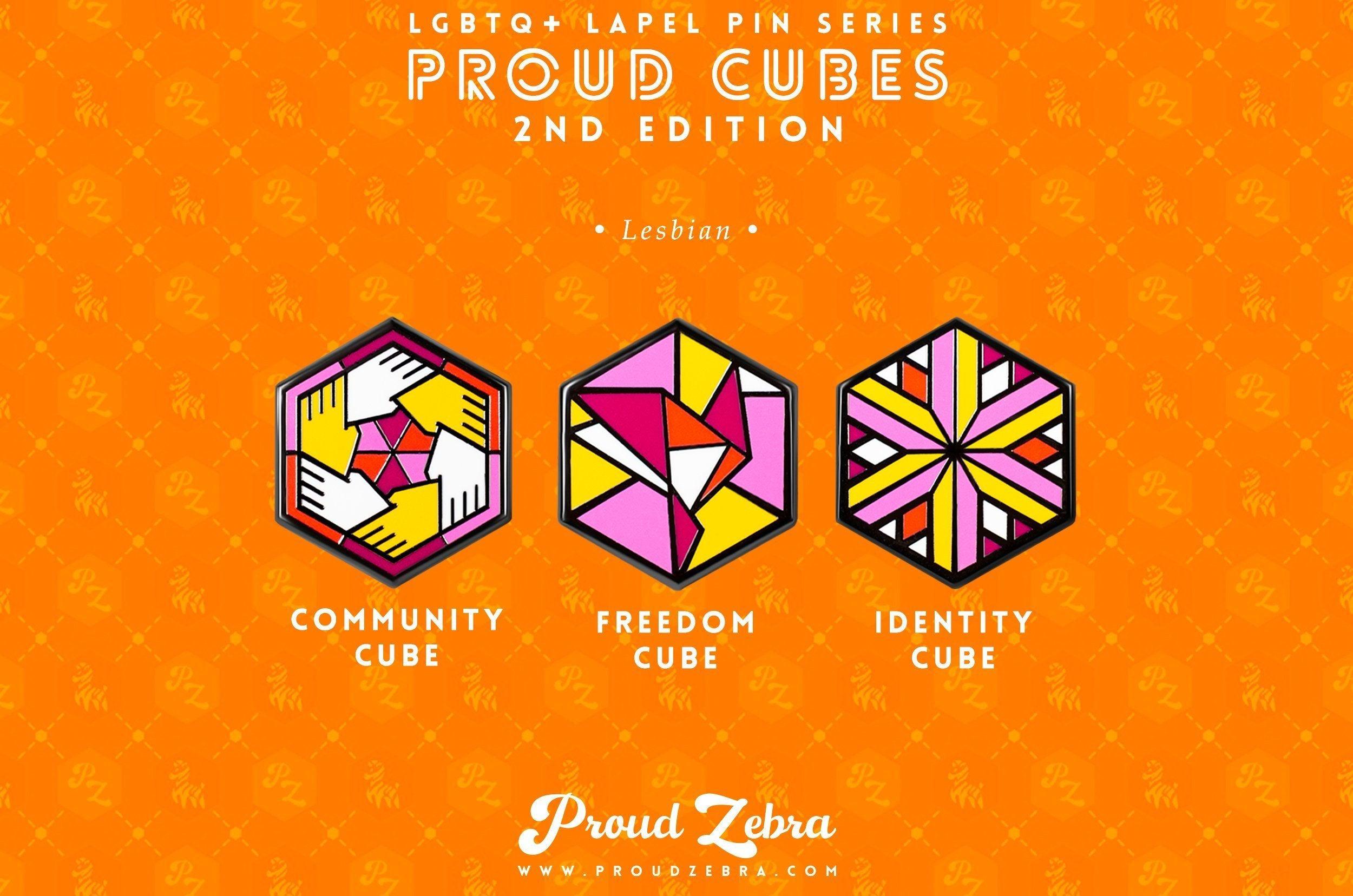 Lesbian Flag - 2nd Edition Pins [Set] | Proud Zebra