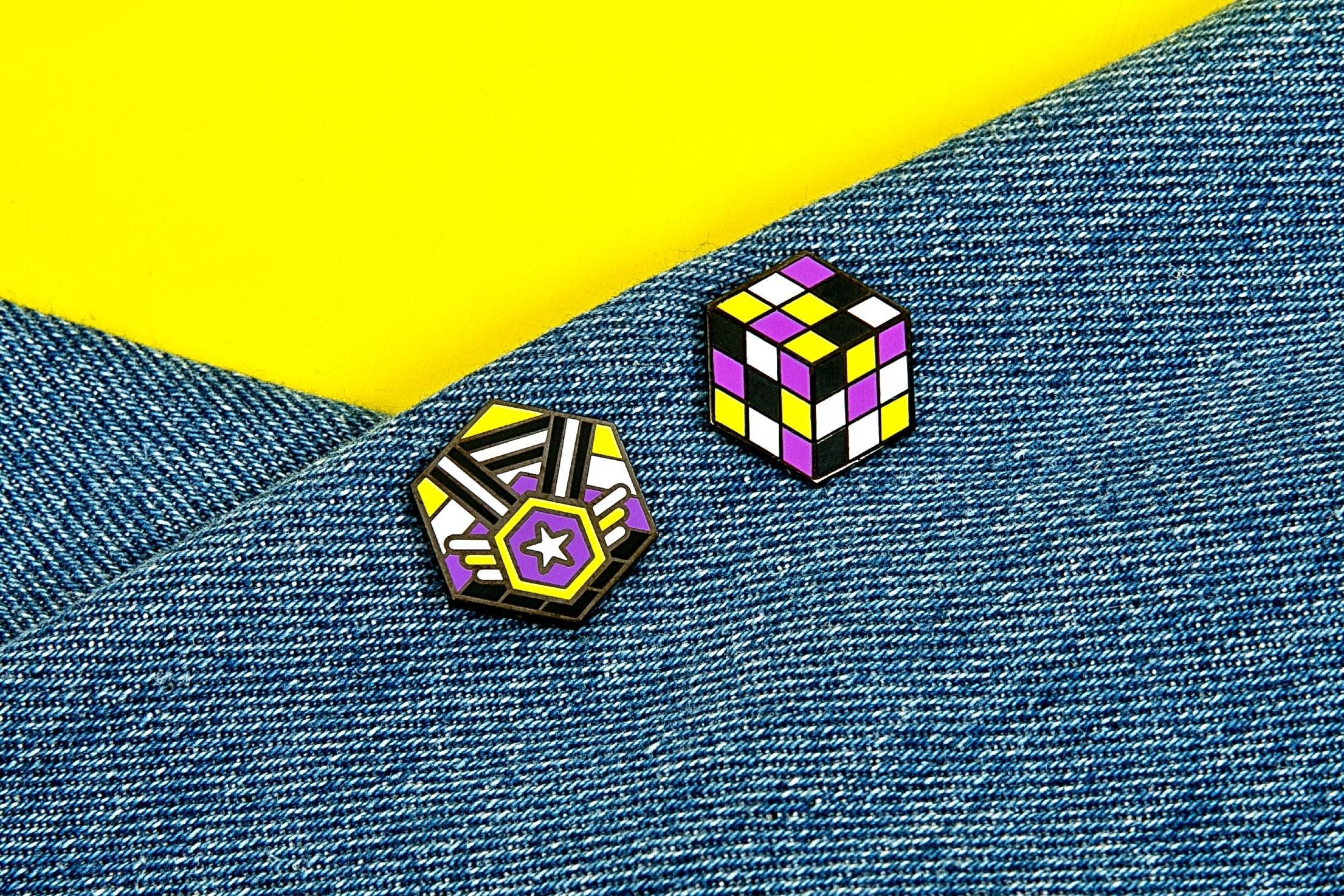 Non-Binary Flag - 4th Edition Pins [Set] | Proud Zebra