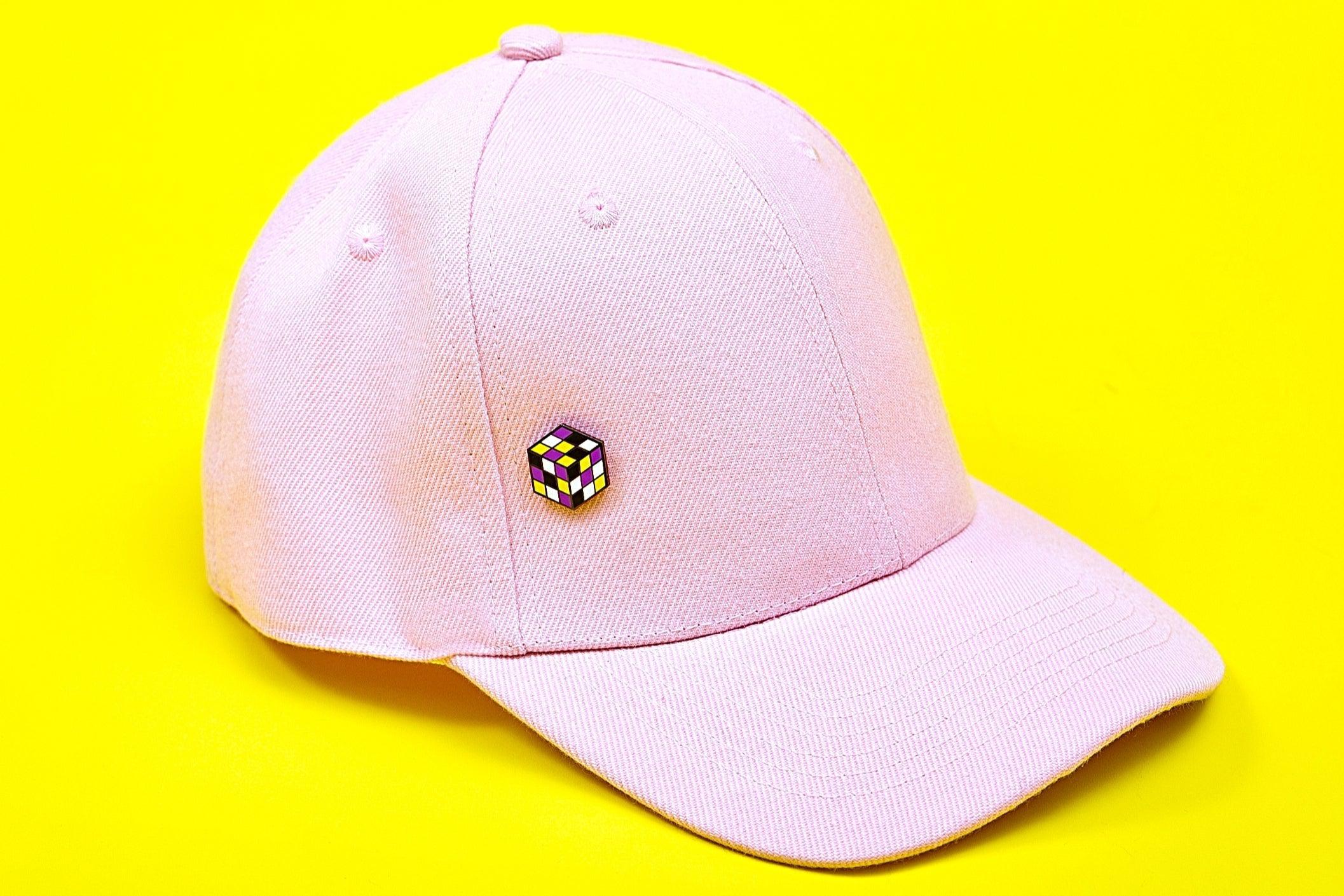 Non-Binary Flag - Rubik's Cube Pin | Proud Zebra