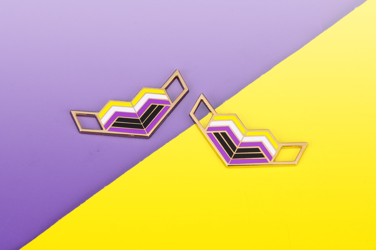 Non-Binary Pride Flag Love Lace Locks | Proud Zebra