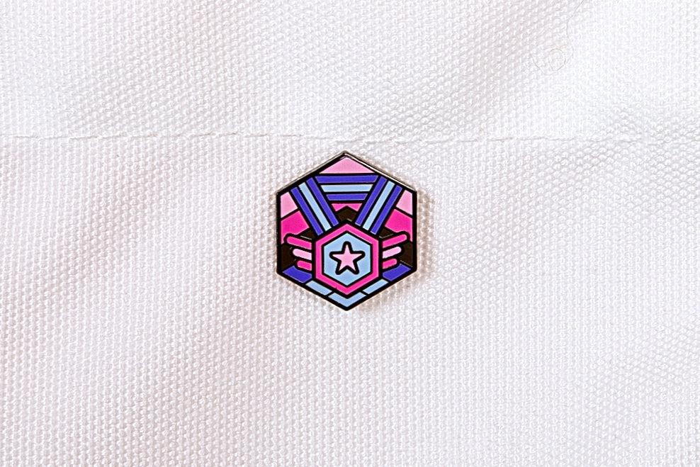 Omnisexual Flag - Medal Cube Pin | Proud Zebra
