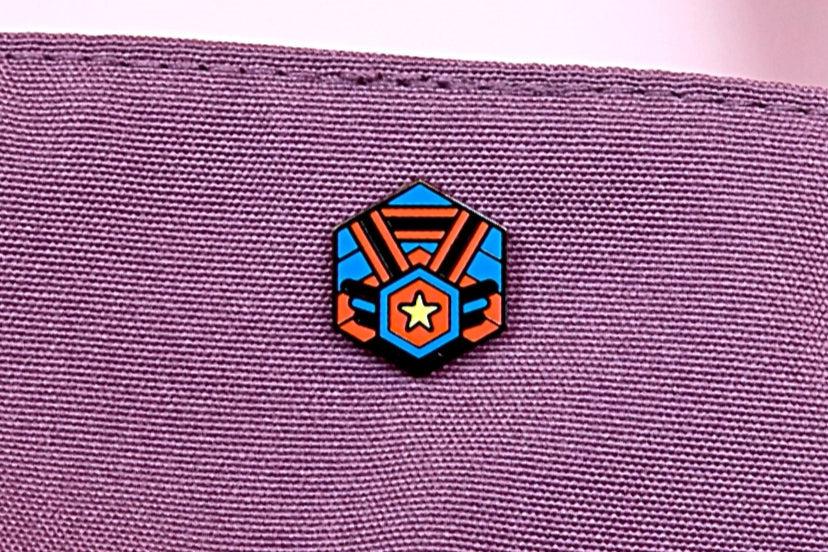Polyamory Flag - Medal Cube Pin | Proud Zebra