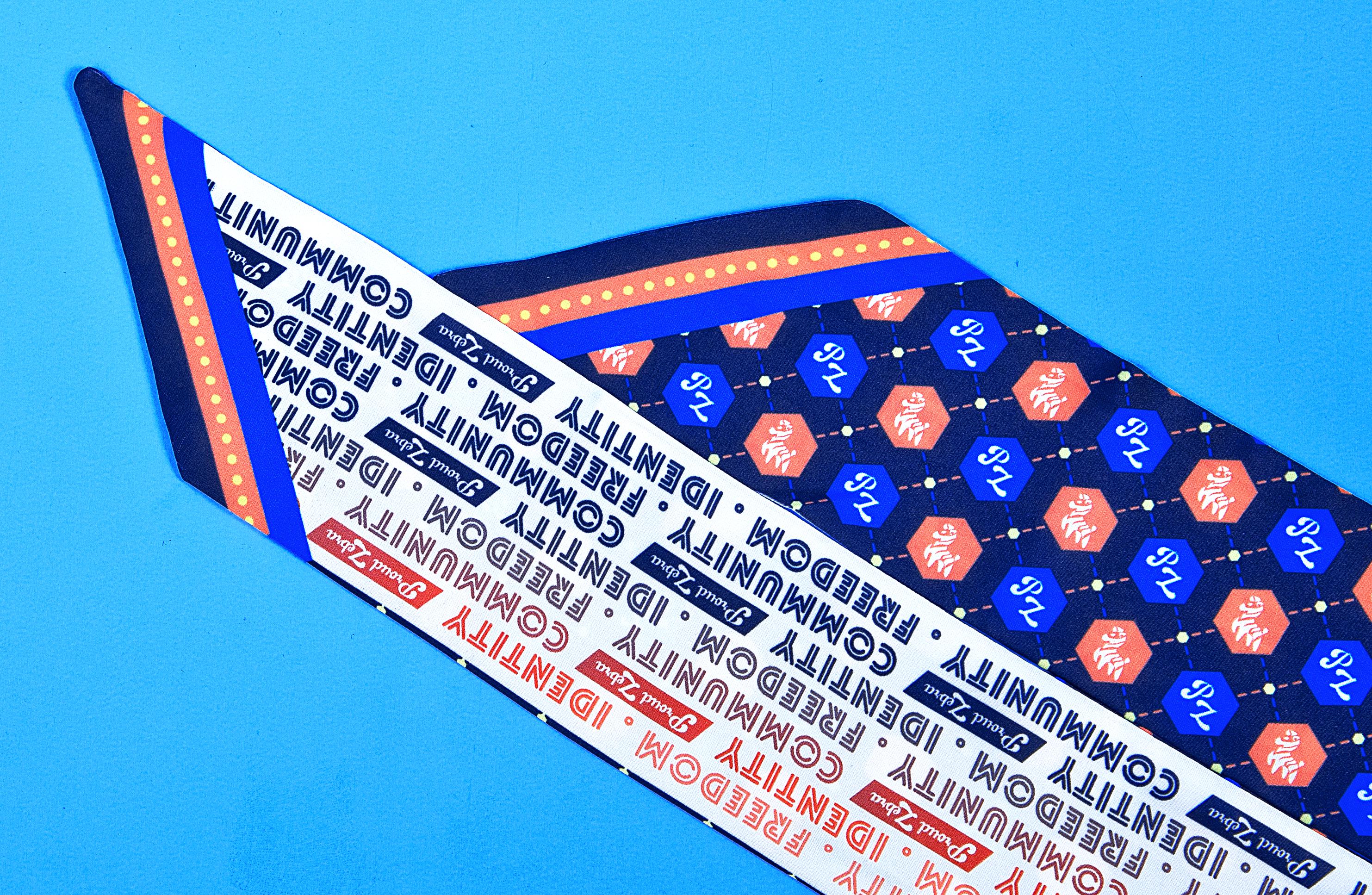 Polyamory Pride Flag Twilly Scarf | Proud Zebra