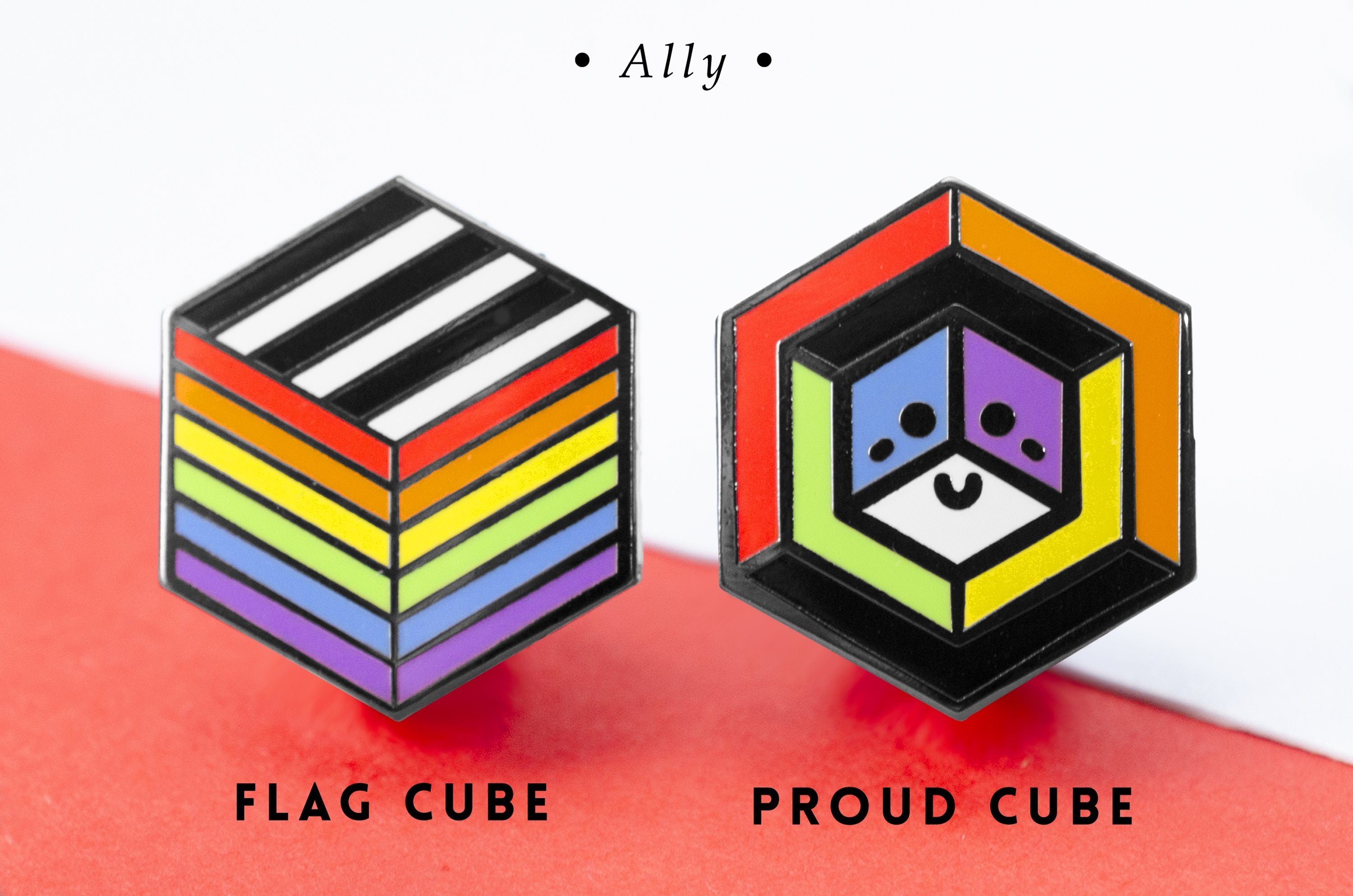 Rainbow Ally Flag - 1st Edition Pins [Set] | Proud Zebra