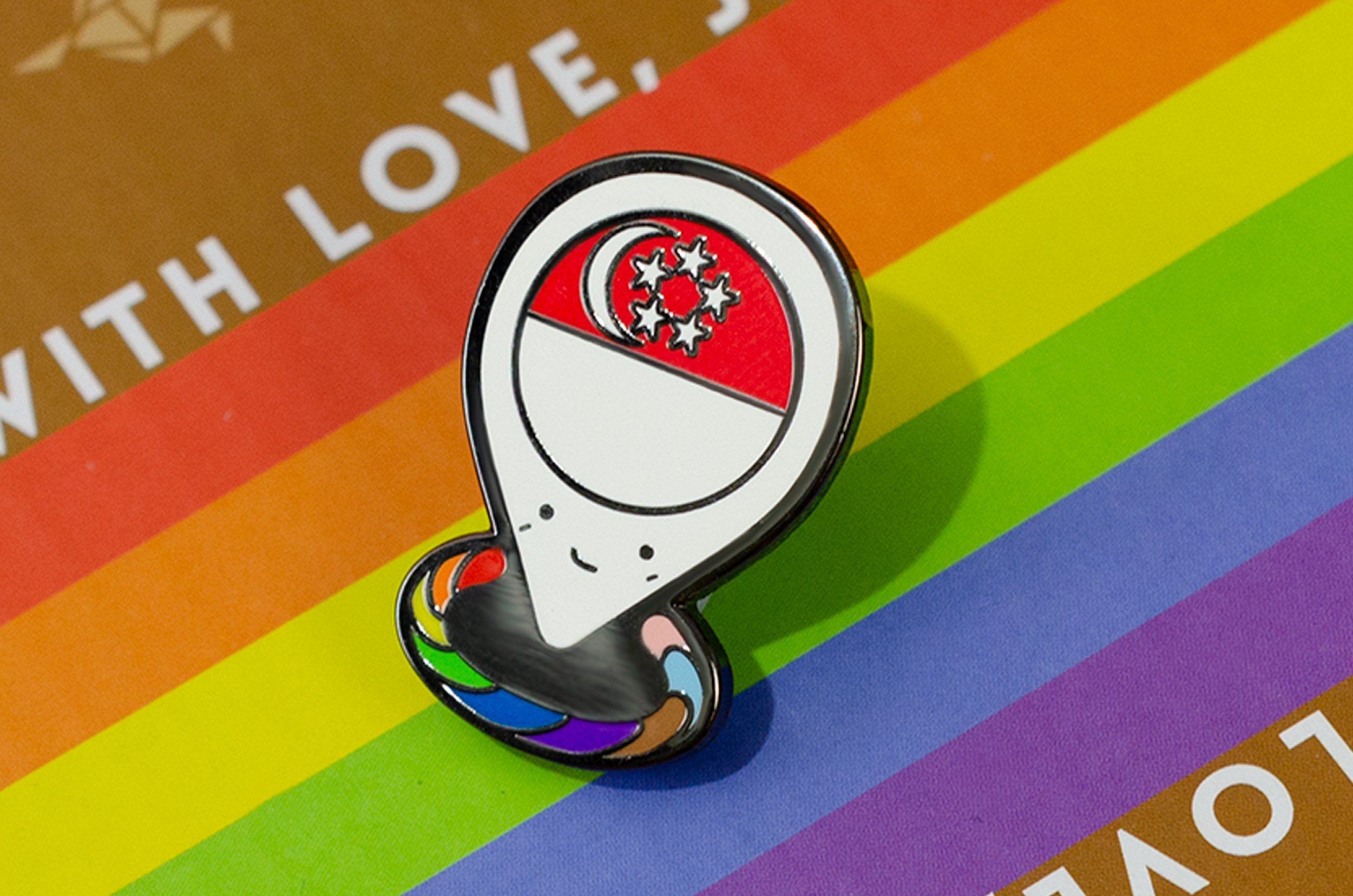 Singapore Location Enamel Pin | Proud Zebra