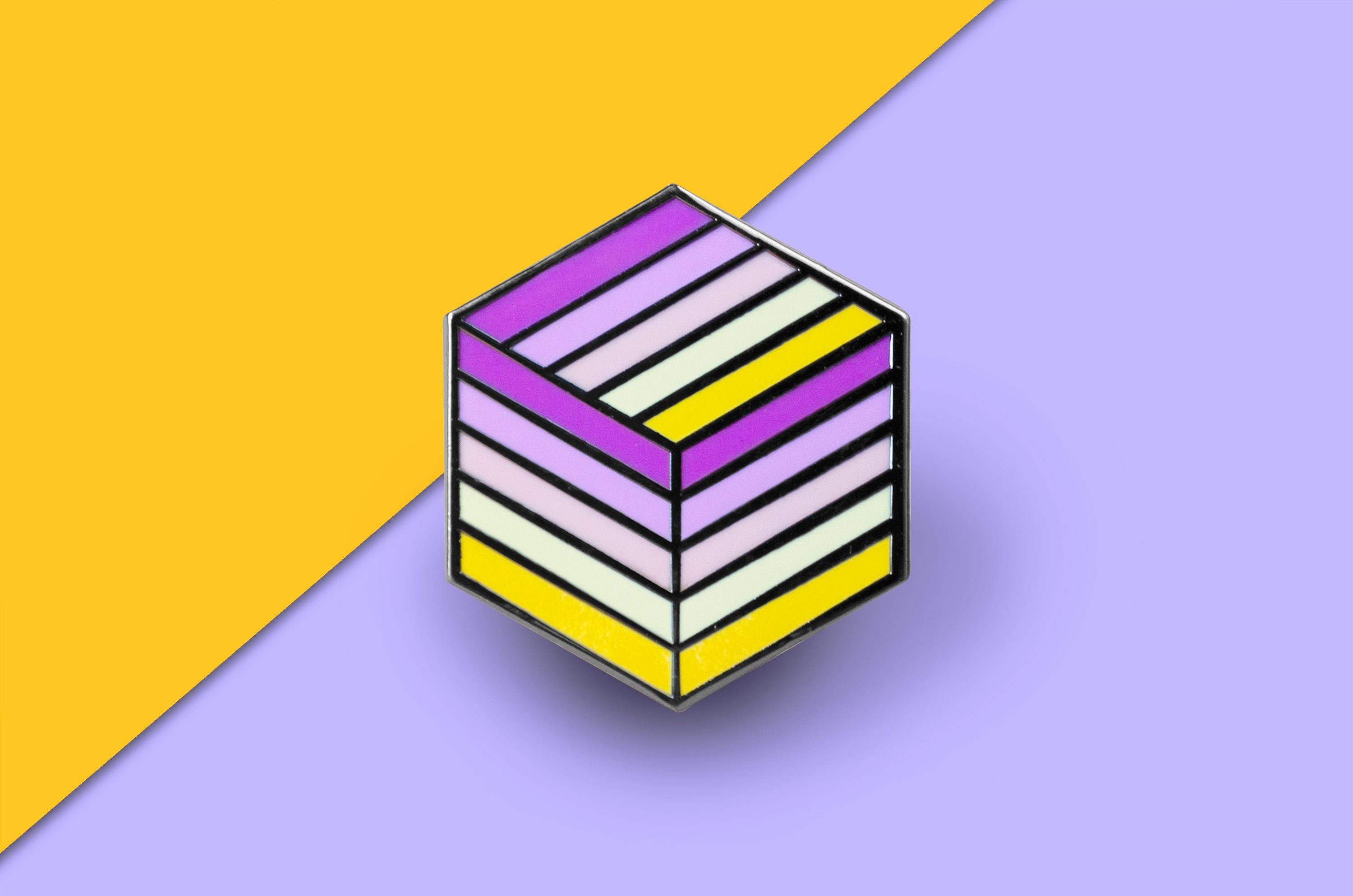 Trixic Flag - Flag Cube Pin | Proud Zebra